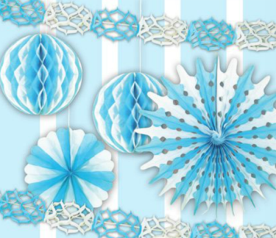 Kit 6 festoni AZZURRI | 919f