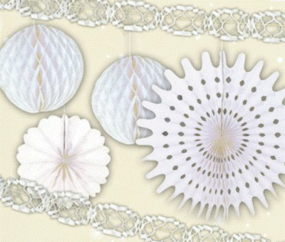 Kit 6 festoni BIANCHI | pb919g